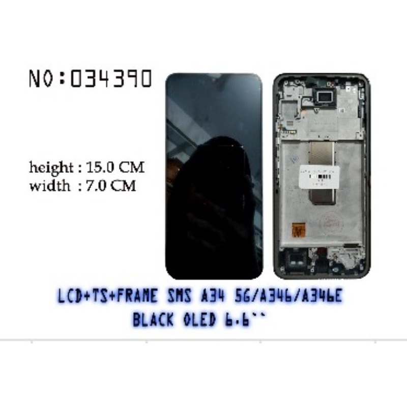 Jual lcd samsung a34 5g a346 a346e oled pakai frame 6.6 | Shopee Indonesia