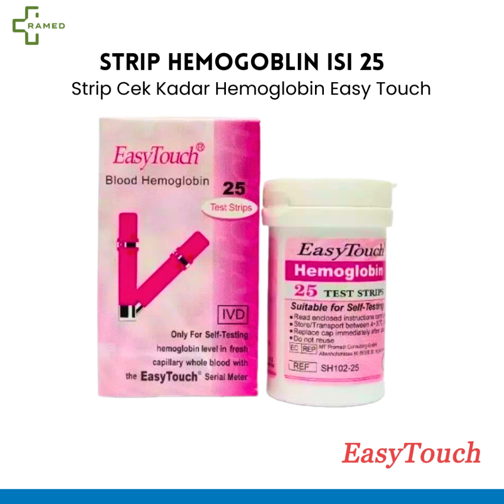 Jual Easy Touch Hemoglobin Strip / Strip Hemoglobin Easy Touch Isi 25 ...
