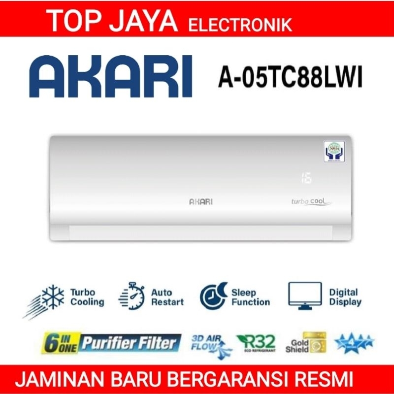 Jual AC AKARI 1/2 PK TURBO COOLING BARU BERGARANSI RESMI | Shopee Indonesia