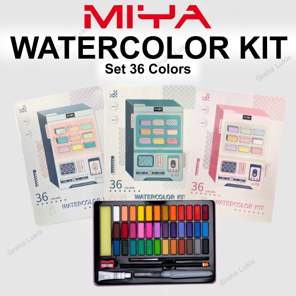 Jual MIYA HIMI KIT Watercolor / Cat Air Set 36 KIT | Shopee Indonesia