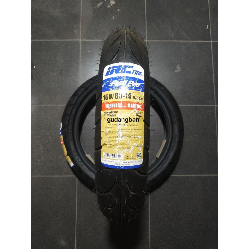 Jual IRC Fasti Pro 100 80 14 soft compound ban luar motor Matic Free ...