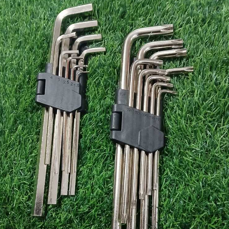 Jual Kunci L Kunci L Set Panjang L Bintang Ballpoint Flat Kombinasi 9 Pcs Set Hex Tory Key ...