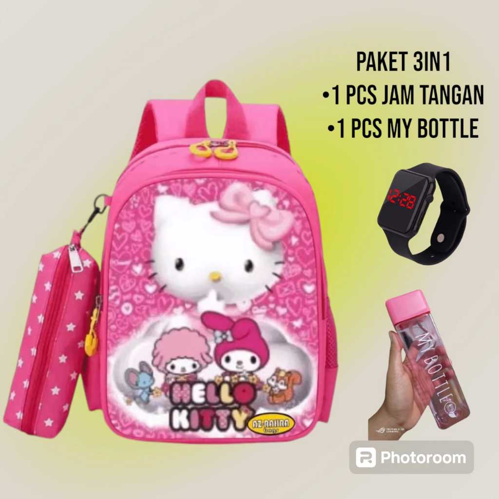 Jual Tas Ransel Sekolah Anak Perempuan Karakter Hello Kitty Tas Anak Perempuan Sekolah TK PAUD ...