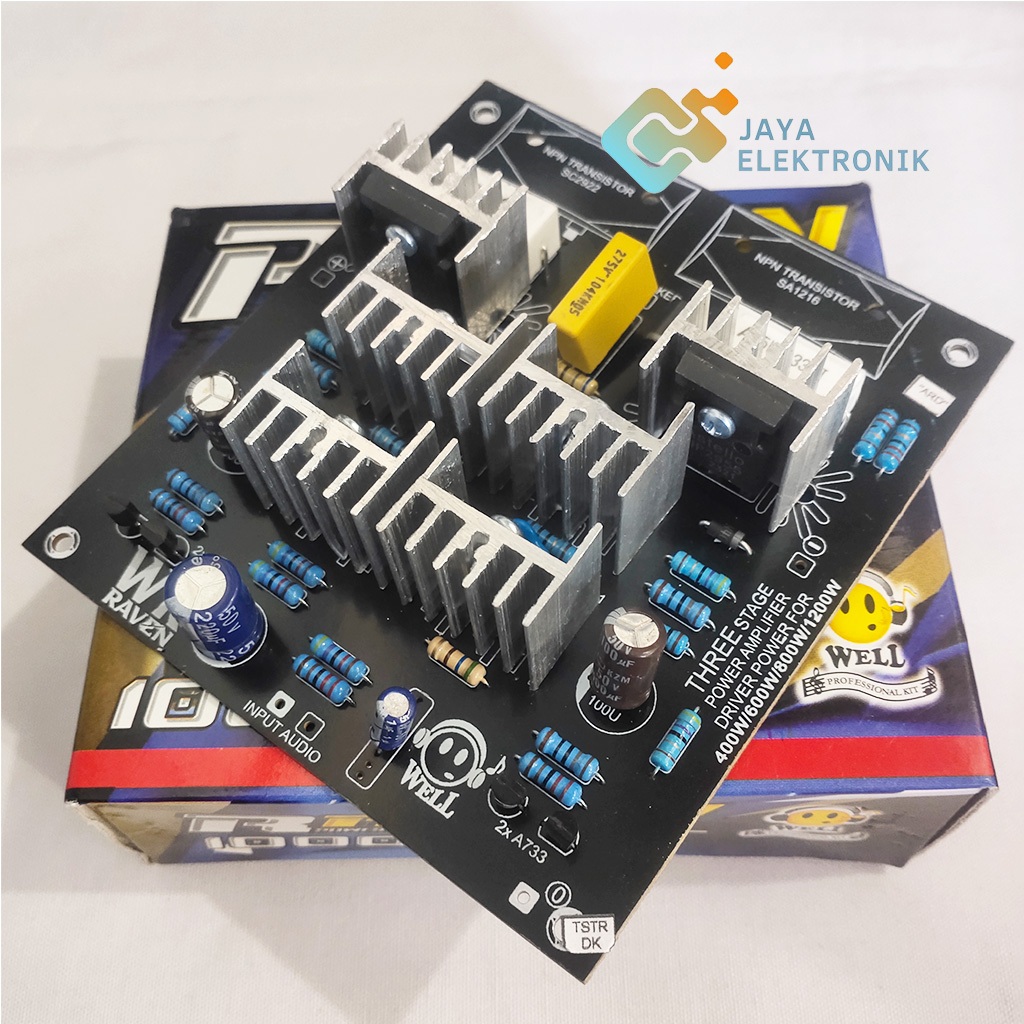 Jual Kit Power Amplifier Mono 3 Tingkat RAVEN WELL | Shopee Indonesia