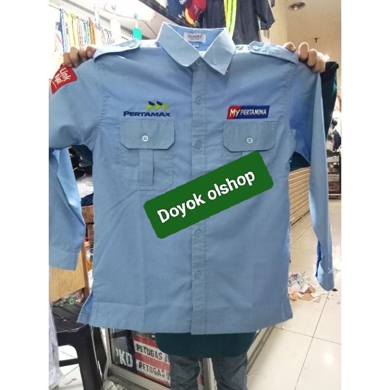 Jual lengan panjang kemeja my Pertamina seragam my Pertamina pdh ...