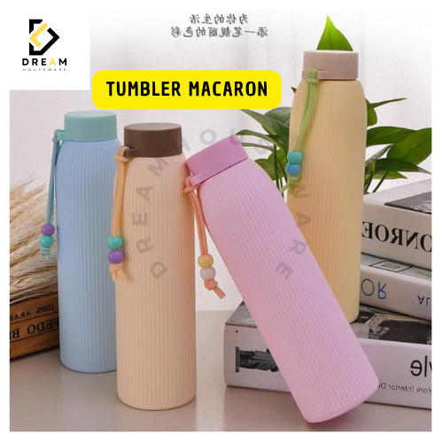 Jual Botol Minum Kaca Macaron Tali Tumbler Kaca Unik Aesthetic 500ml ...
