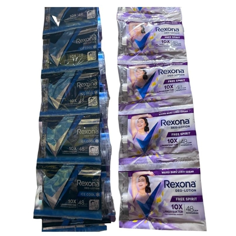 Jual REXONA DEO-LOTION MEN/WOMEN 1 RENCENG ISI 10 PCS | Shopee Indonesia