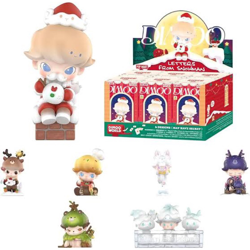 Jual Pop Mart Dimoo Letters from Snowman Series Figure Blind Box ...