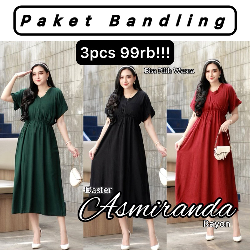 Jual PAKET USAHA (3Pcs 99rb COD) Daster Asmiranda Rayon - Daster wanita ...