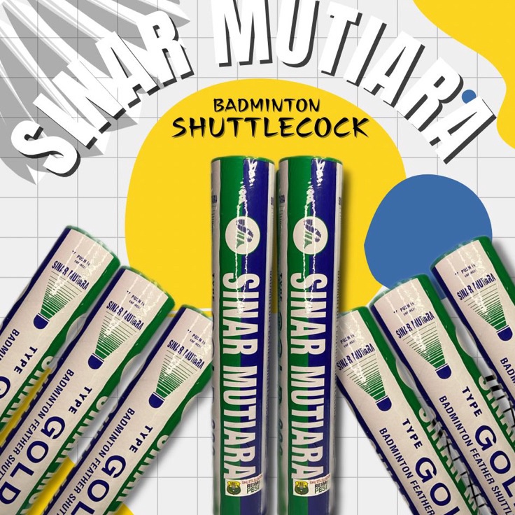 Jual Obral Harga Cock Badminton SINAR MUTIARA 8 Gold 1 Original Produk ...