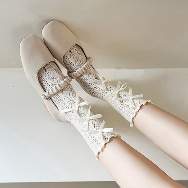 Jual Little Maple Loli Triple Mid Kaos Kaki Betis Japanese / Kaos Kaki ...