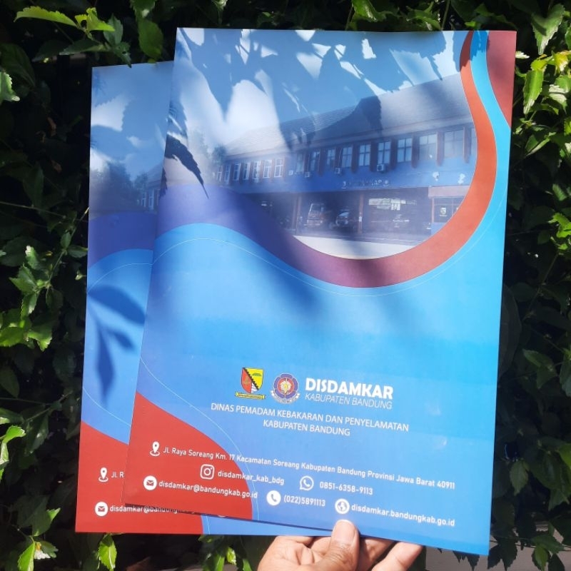 Jual map folder dokumen custom logo nama alamat bentuk serta bisa ...