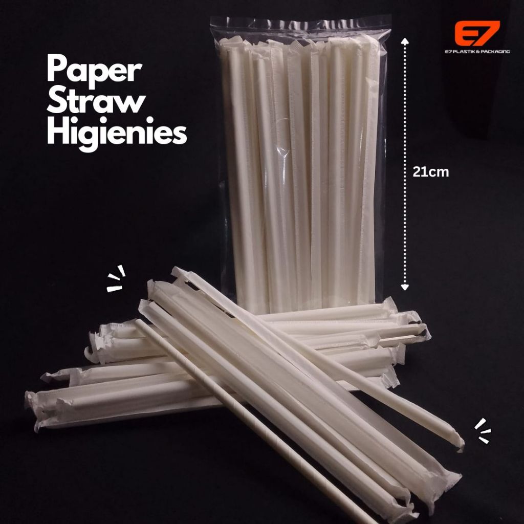 Jual PAPER STRAW HYGIENIS ( ISI 25 PCS ) | Shopee Indonesia