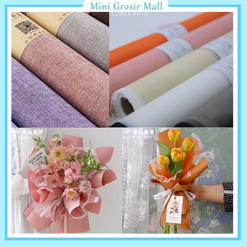 Jual Kertas Bunga Korean Jaring Wrapping Paper Mash Jala Polynet Flower ...