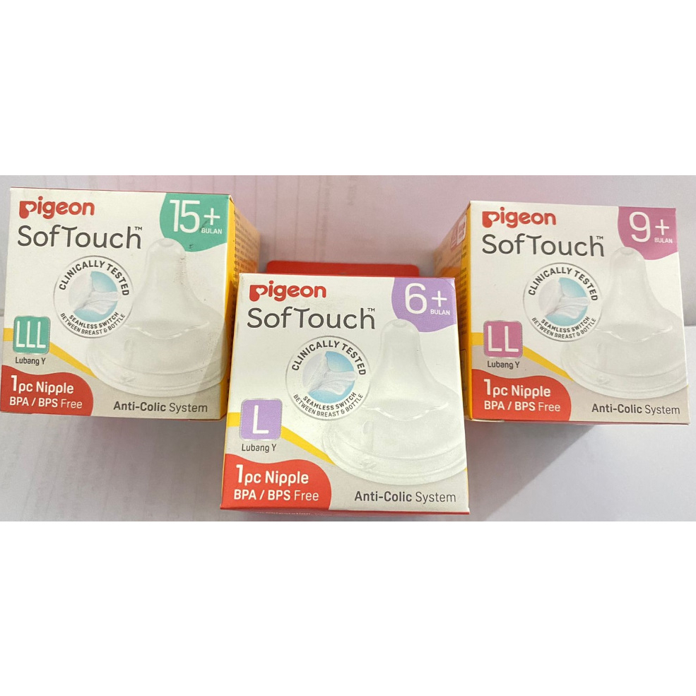 Jual Pigeon Softouch Plus Nipple Box Isi 1 Pcs / Silicone Dot Bayi Isi ...