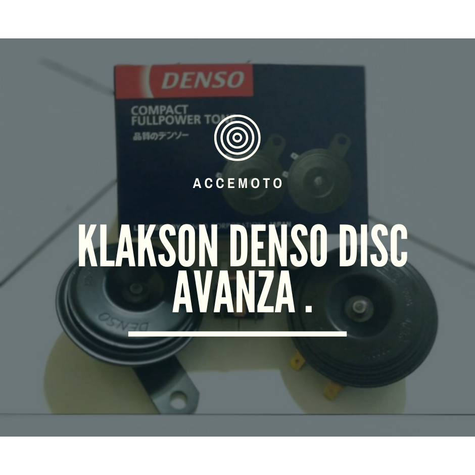Jual klakson motor mobil Denso disk model Avanza lengkap dengan relay ...