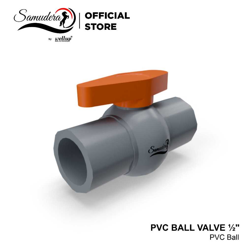 Jual Samudera Ball Valve Stop Keran Kran 1/2" 3/4" Inch PVC | Shopee Indonesia