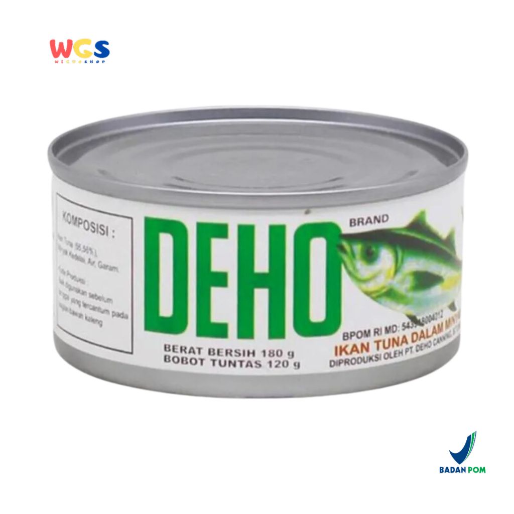 Jual DEHO Tuna Chunk in Oil 180g - Ikan Tuna Kaleng | Shopee Indonesia