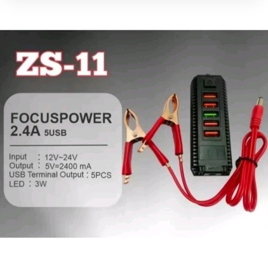 Jual Charger Aki Motor Dan Motor Charger HP FLECO ZS-11 Micro USB ...