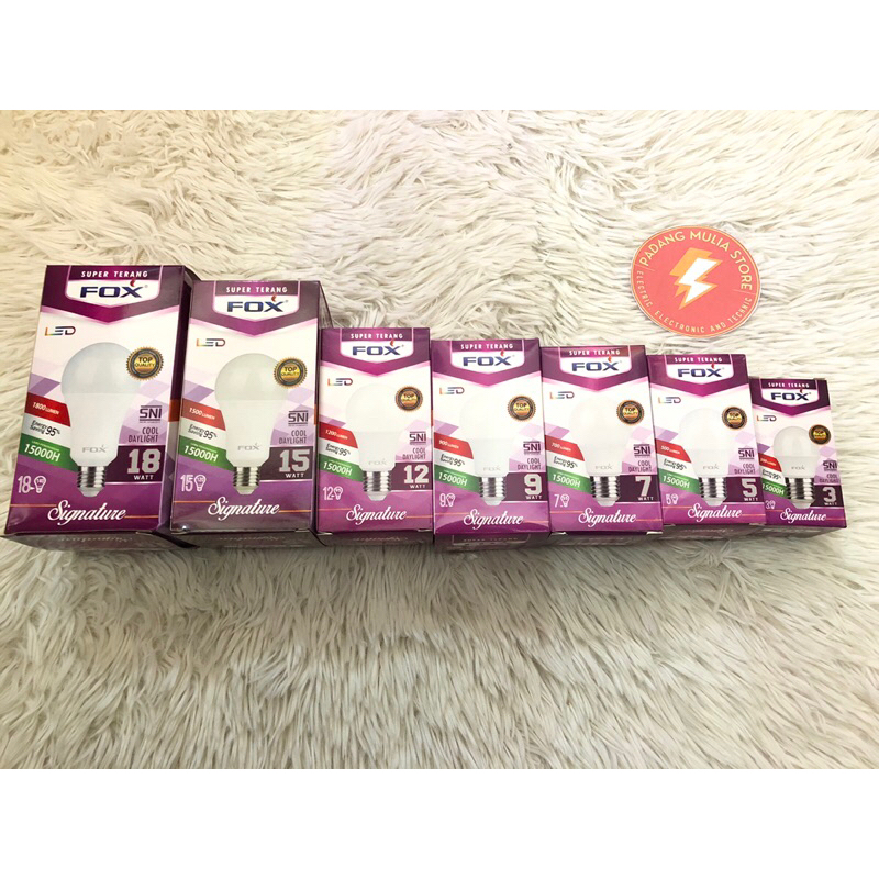 Jual LAMPU LED FOX BULB 3W-18W PUTIH | Shopee Indonesia