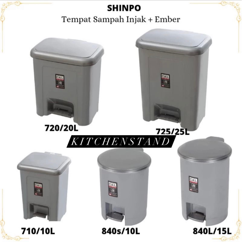 Jual TONG SAMPAH TUTUP BULAT SHINPO 840 / TEMPAT SAMPAH /TONG SAMPAH SEGI 710 / 720 | Shopee ...