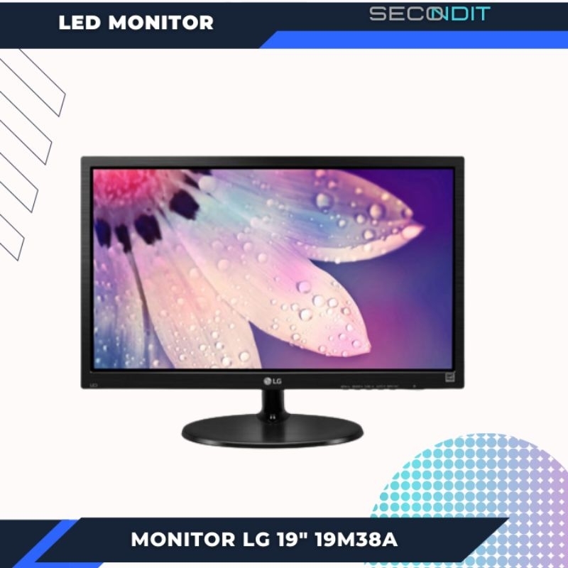 Jual MONITOR LG 19 INCH 19M38 LED PC 19" HDMI VGA OUTPUT | Shopee Indonesia