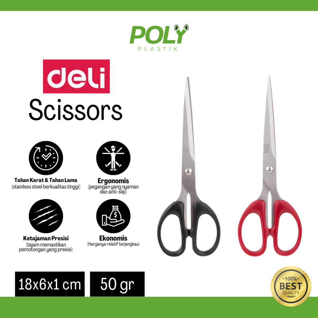 Jual Deli Gunting Serbaguna Gunting yang dilapisi anti karat kualitas ...