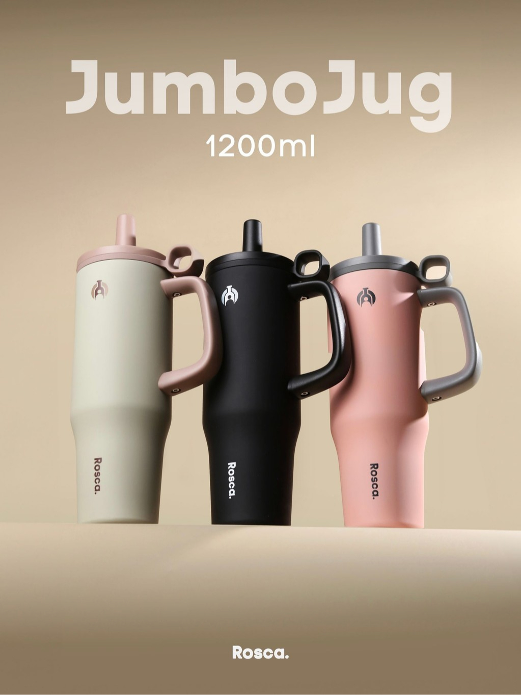 Jual Rosca JumboJug Tumbler Stainless 1.2 Liter Botol Minum 1200ml ...