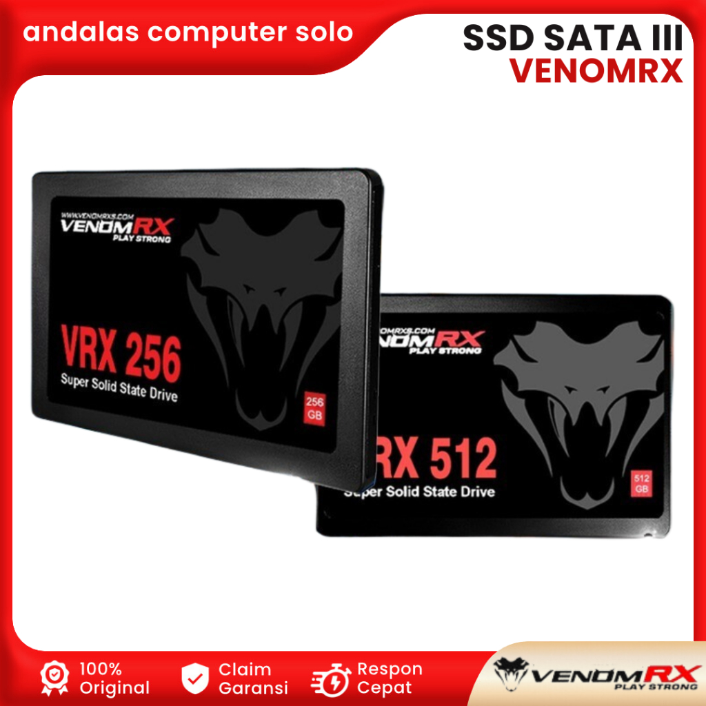 Jual SSD INTERNAL SATA III VenomRx Super 2,5" Sata VRX 128Gb 256Gb ...