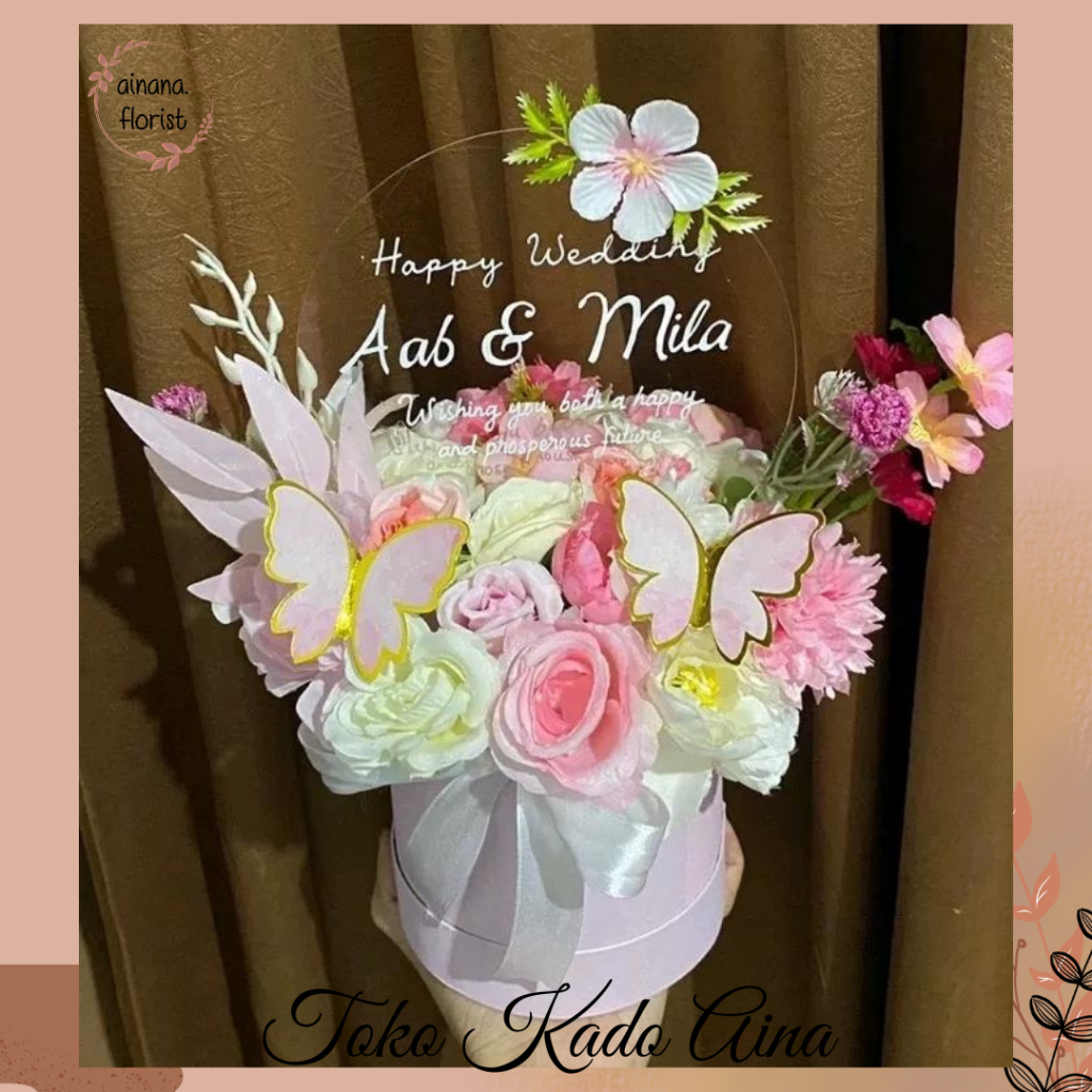 Jual Ide Kado Hadiah Cantik LED Bloom Box Acrylic / Bloom Box Akrilik ...