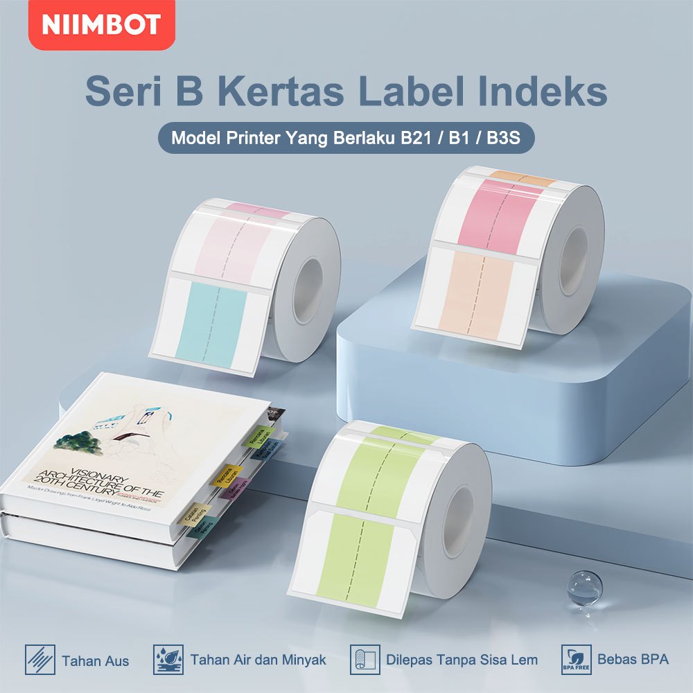 Jual NIIMBOT B21/B1/B3S Indeks Kertas Label Indeks Label Sticker ...