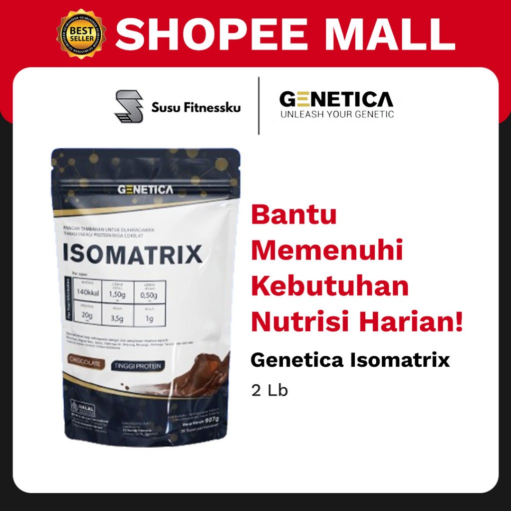 Jual Genetica Isomatrix 2 Lbs Whey Protein Isolate Matrix | Shopee Indonesia