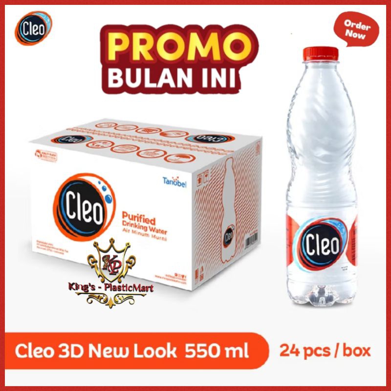 Jual Cleo Air Murni Botol 550 Ml ( Isi 24 Pcs / Pack) | Shopee Indonesia