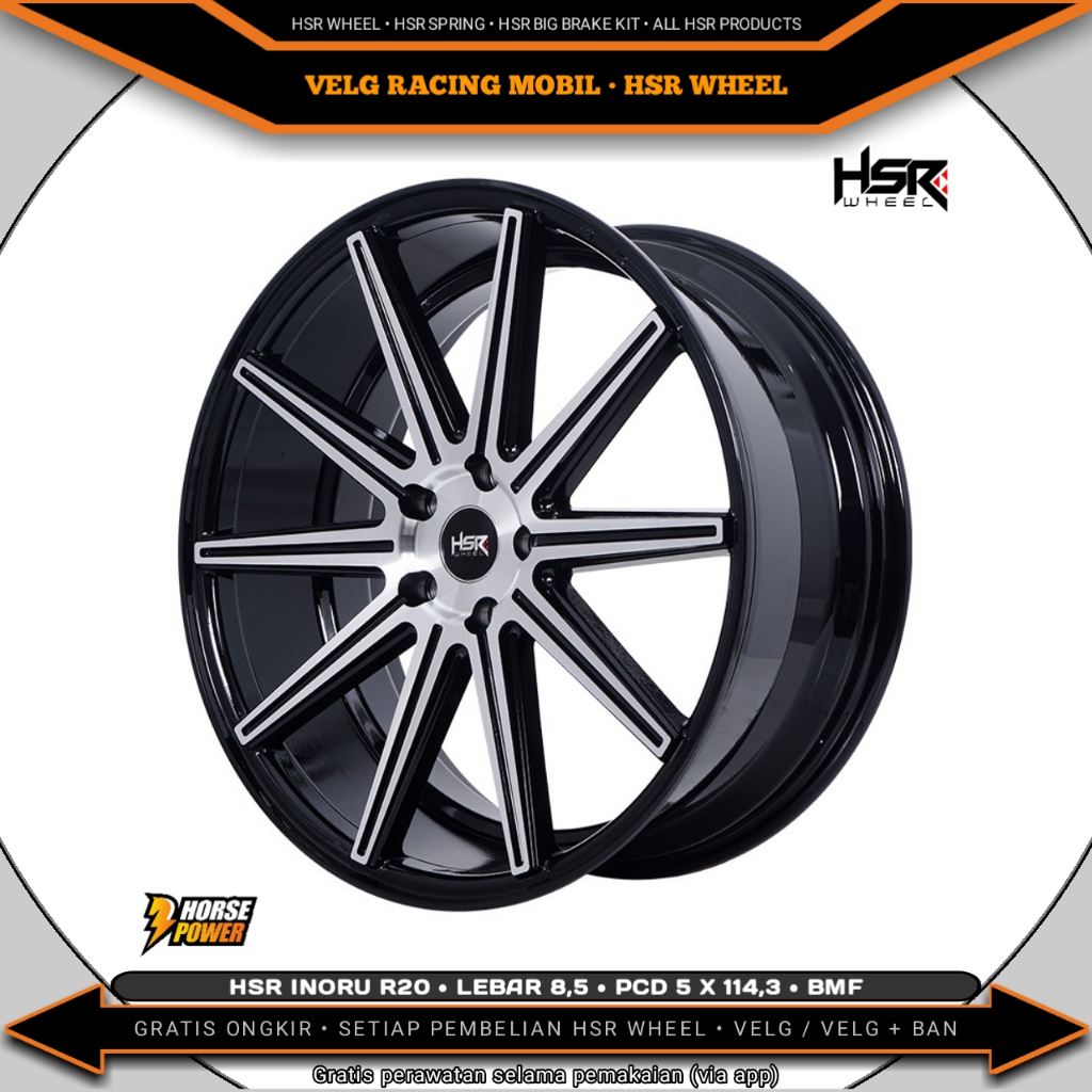 Jual Velg R20 • Mobil 5 Baut Roda • Single Pcd 5 x 114,3 • Hsr Inoru ...