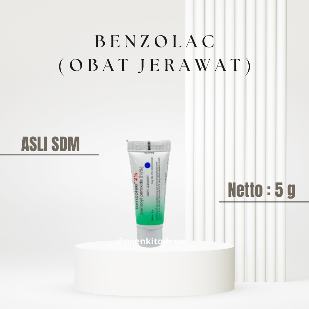 Jual SDM - BENZOLAC - OBAT JERAWAT 5 g | Shopee Indonesia