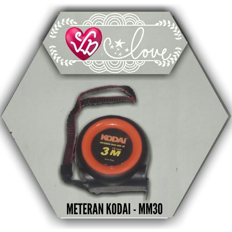 Jual Meteran Kodai 3 Meter MM-30 Auto Lock | Shopee Indonesia