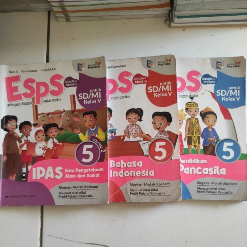 Jual Buku ESPS SD/MI Kelas 5/V - Kurikulum Merdeka Erlangga - Original | Shopee Indonesia