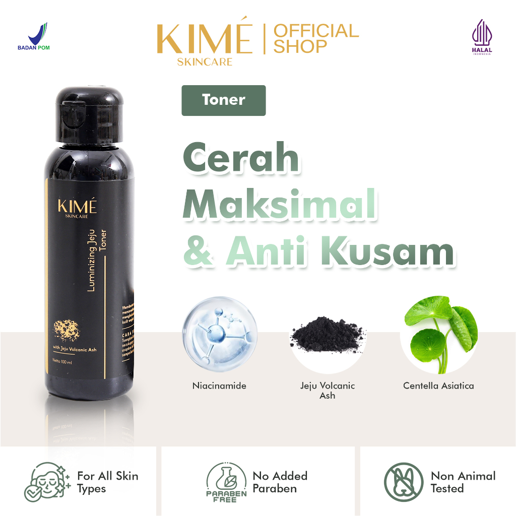 Jual Kime Skincare Luminizing Face Toner | Toner Wajah Glowing | Toner ...