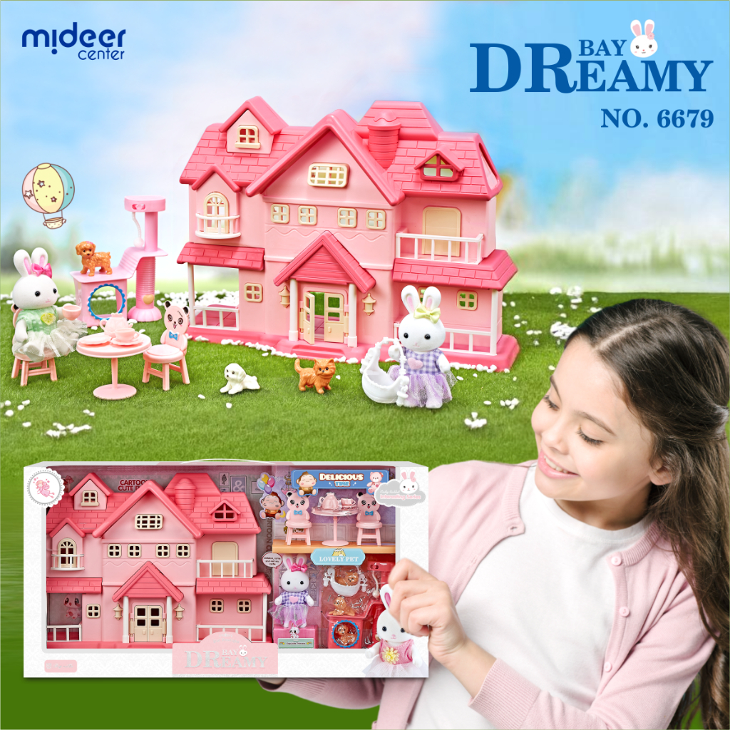 Jual Dreamy Bay Rabbit Villa Set Mainan Rumah Boneka | Shopee Indonesia