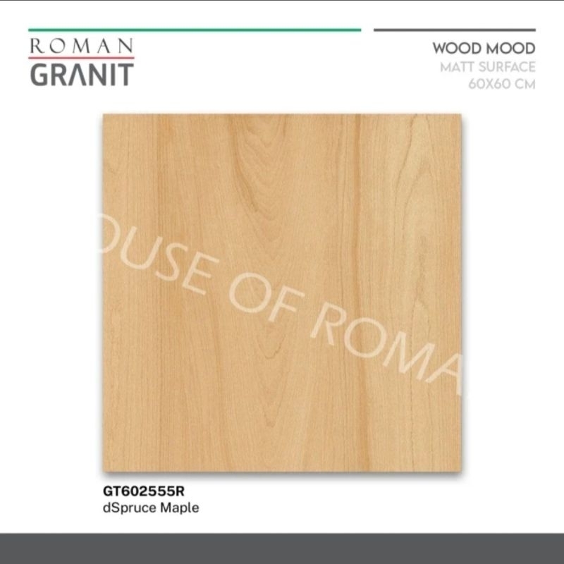 Jual Roman Granit 60x60 dSpruce Maple (Wood Mood) / Granit Lantai Motif Kayu / Lantai Rumah ...