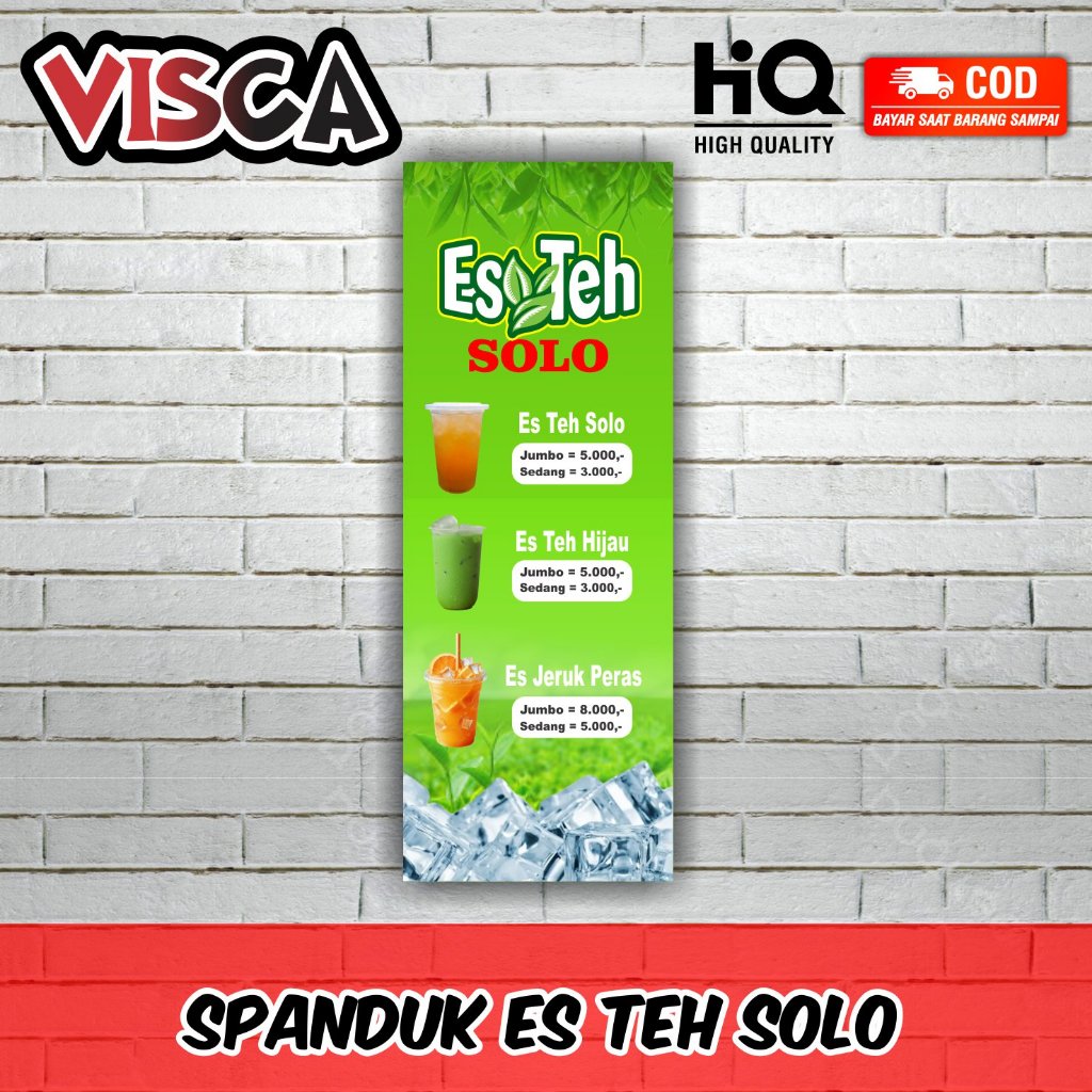 Jual Paket Lengkap Spanduk X Banner Sudah Pakai Tiang Es Teh Solo ...
