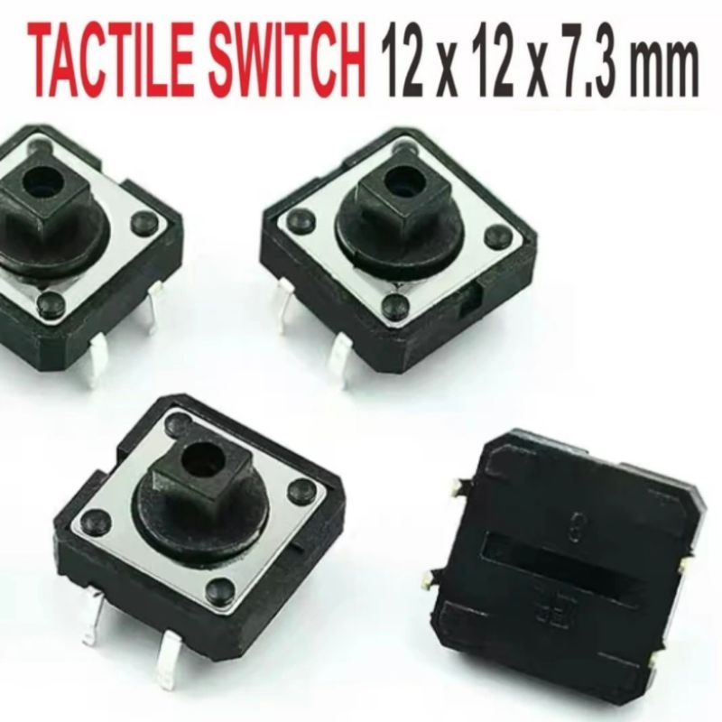 Jual Saklar Senter Tactile Switch Push Button 12x12x7.3 mm | Shopee ...