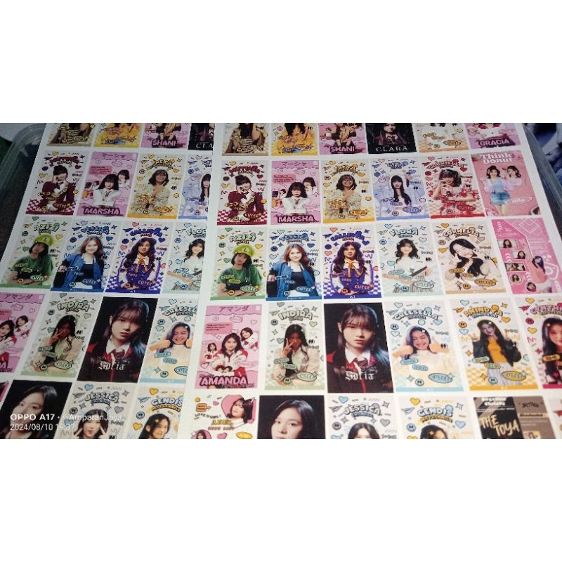 Jual stiker koleksi jkt48 mini perlembar/tiap gambar 3x5cm | Shopee ...