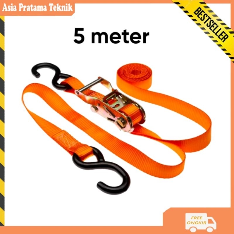 Jual RACHET TIE DOWN 1 INCH X 5 meter KREK SOUND SISTEM CARGO LASHING ...