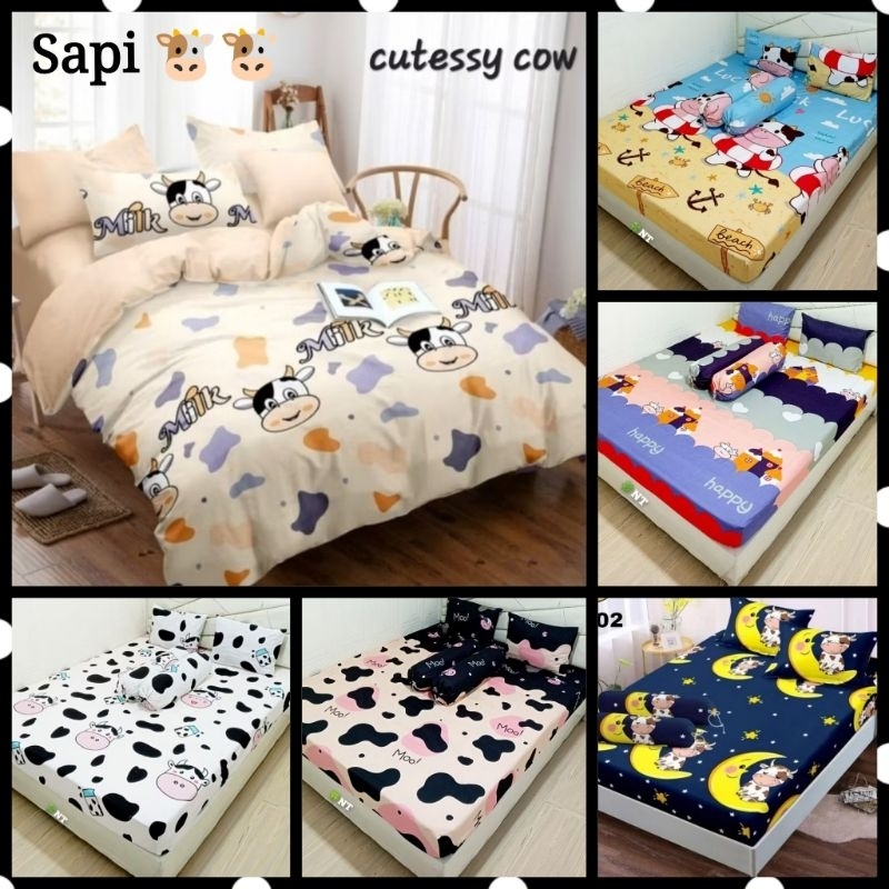 Jual SPREI PREMIUM SAPI COW MOO MOO 90/100/120/140/160/180/200 TINGGI ...
