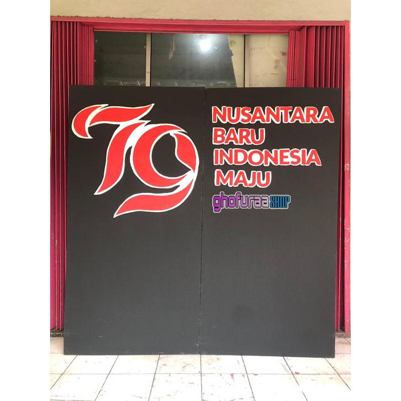 Jual Paket Backdrop Styrofoam Logo HUT RI Dirgahayu Republik Indonesia ...