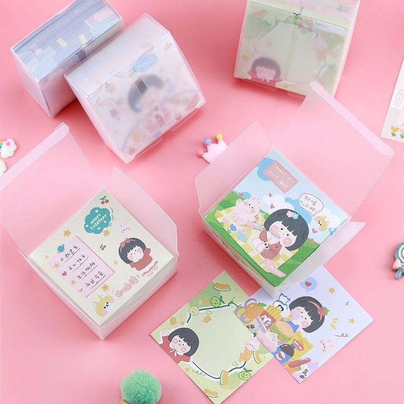 Jual [200 Lembar 6x6cm] [300 Lembar] Origami Lipat Kecil + Box Notes ...