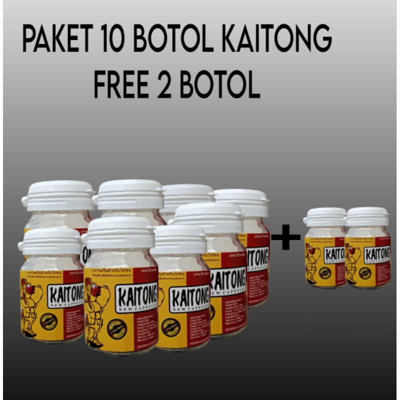 Jual PAKET 10 BOTOL KAITONG FREE 2 BOTOL TERMURAH (20 kpsul) | Shopee ...