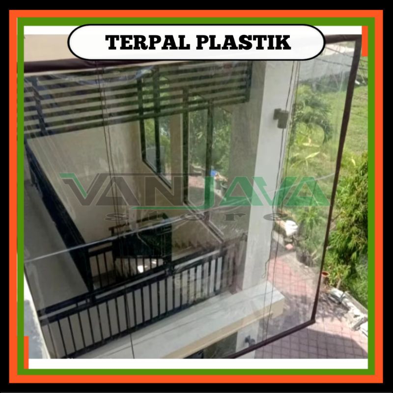Jual Tirai terpal plastik tebal pakai list ukuran 3x1 plastik uv tutup ...