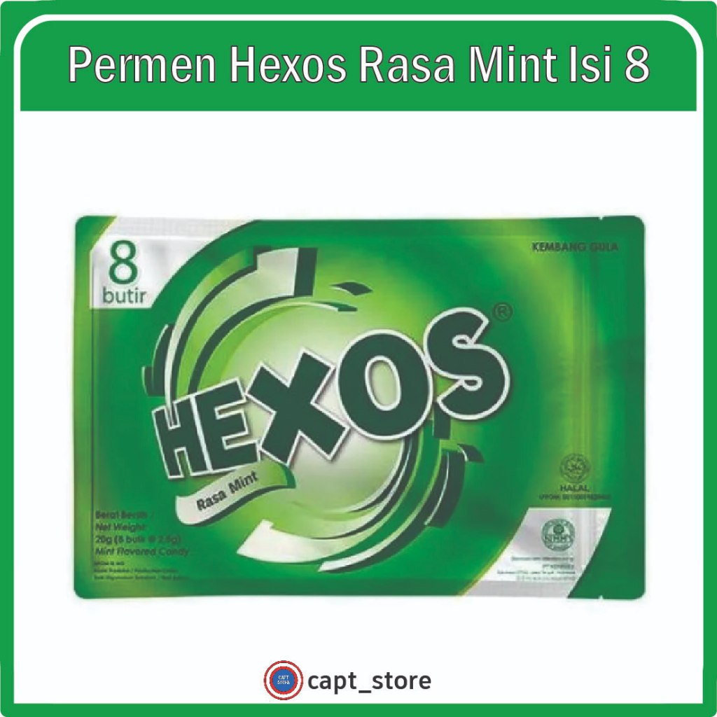 Jual Permen Hexos Rasa Mint Isi 8 | Shopee Indonesia